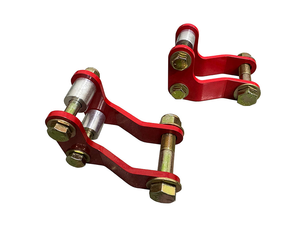 Rear Coil Over Lower Offset Brackets (Red) – Suspension Engineering