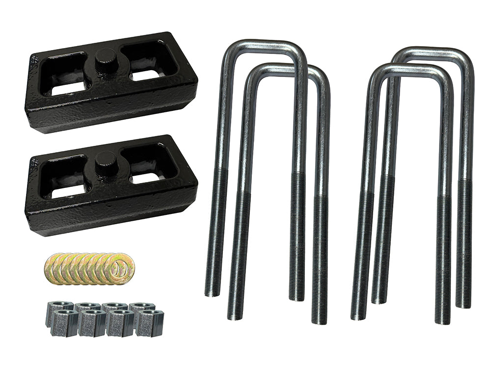 Silverado & Sierra 1.5" Rear Block & U-Bolts (1999-2006) 2WD ...